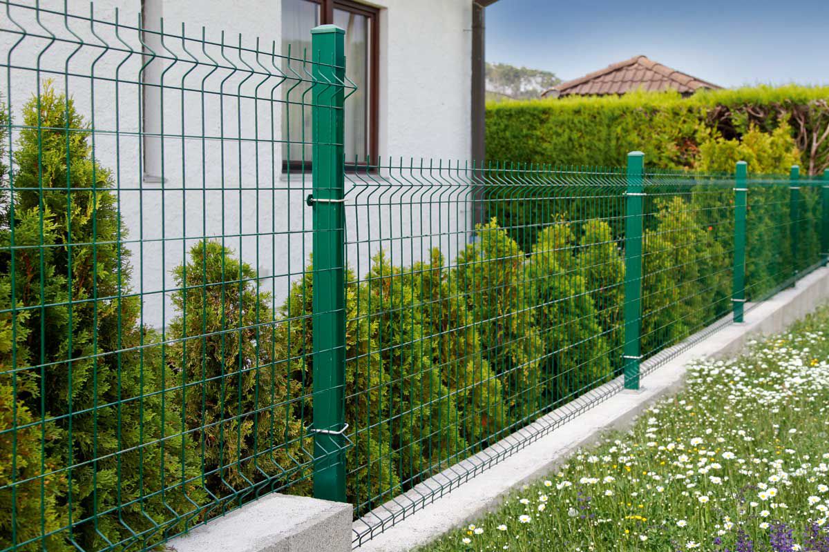 Gartenzaun Gitterzaun Zaunfeld Emu 4/4 mm - Farbe: grün, Höhe: 122,5 cm ...