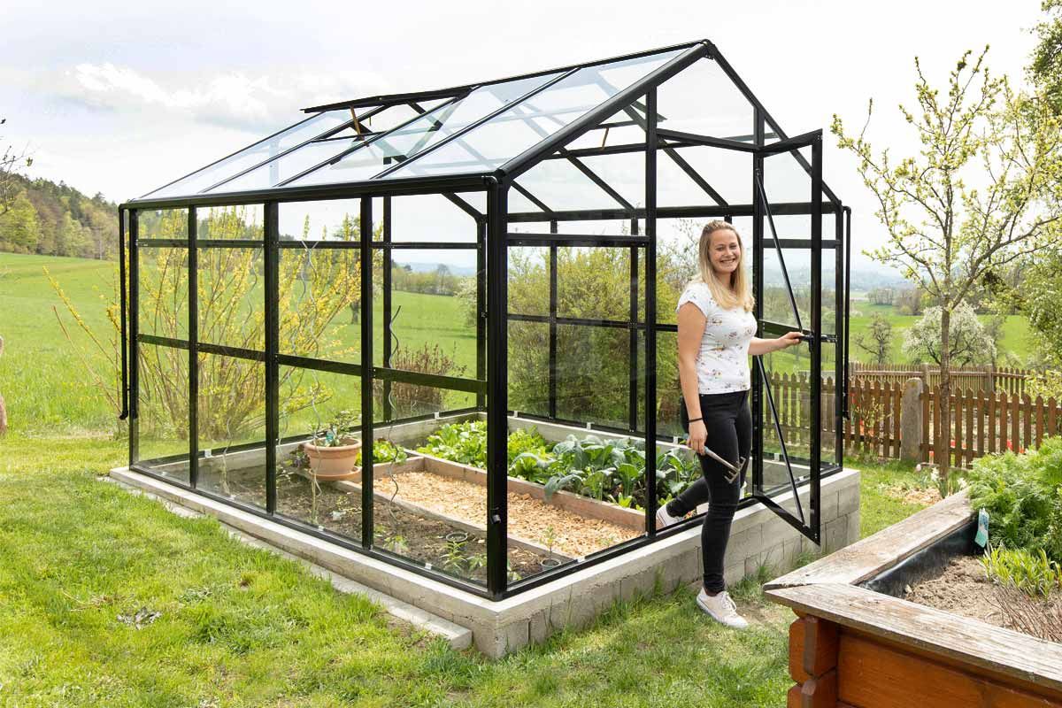 Gewächshaus Rosmarin - Erweiterungsset Kunststoffglas, Länge: 1650 mm ...