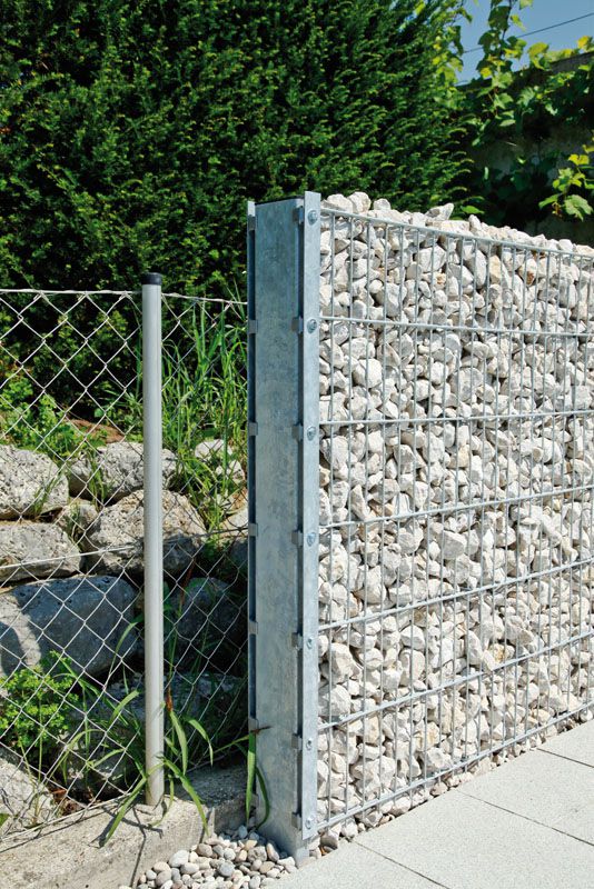 Gittermatten für Gabionenwand - Gittermatte: 8/6/8 mm, Höhe: 183 cm ...