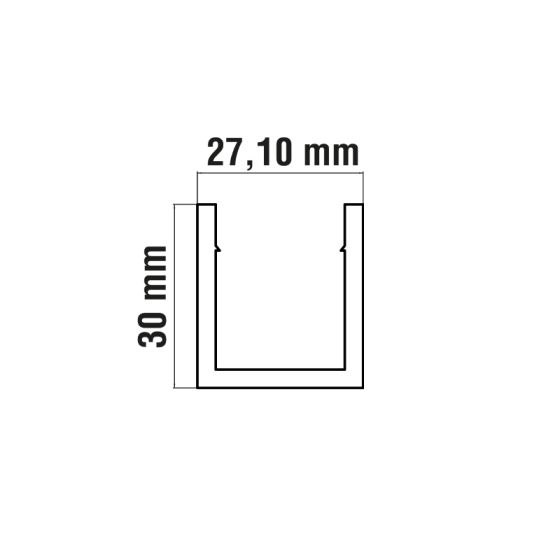 Alu U-Profil