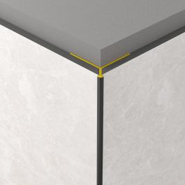 Alu-Außeneckprofil Pfeil 45° silber